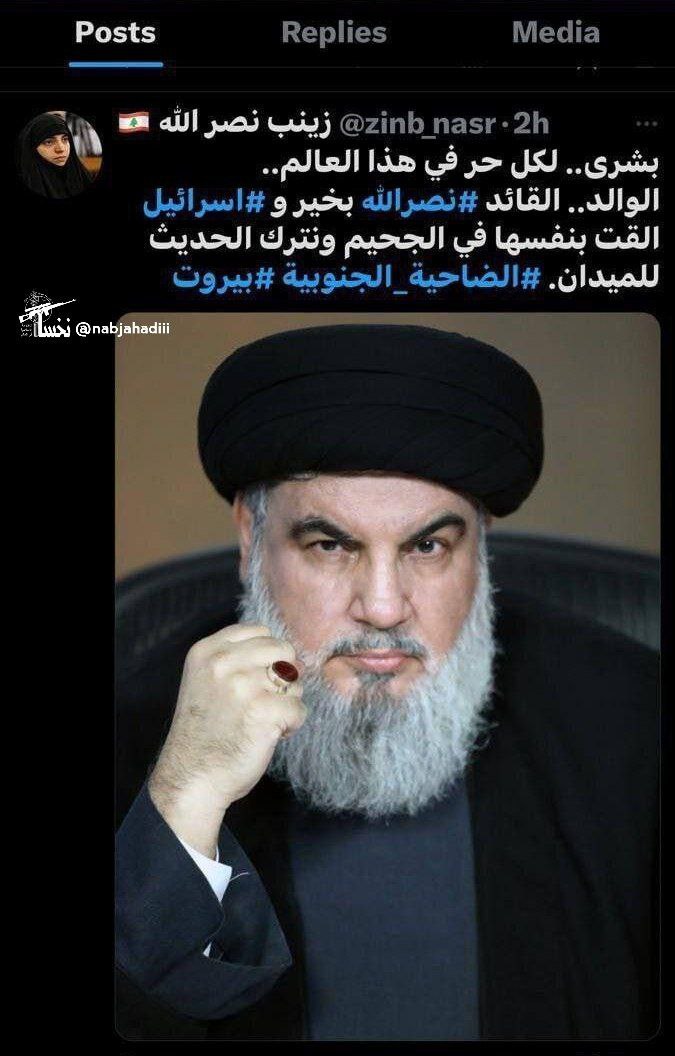 Lübnan'daki Hizbullah Genel Sekreteri Seyyed Hasan Nasrallah'ın kızı ...
